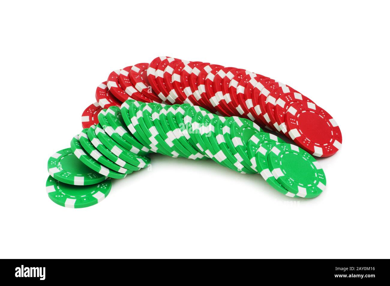 Stack of chips isolated on the white background Stock Photo - Alamy