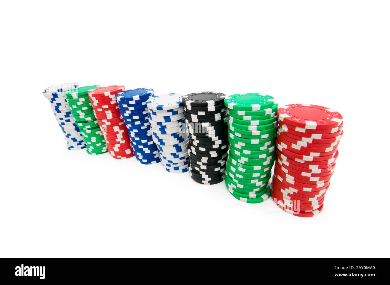 Stack of chips isolated on the white background Stock Photo - Alamy