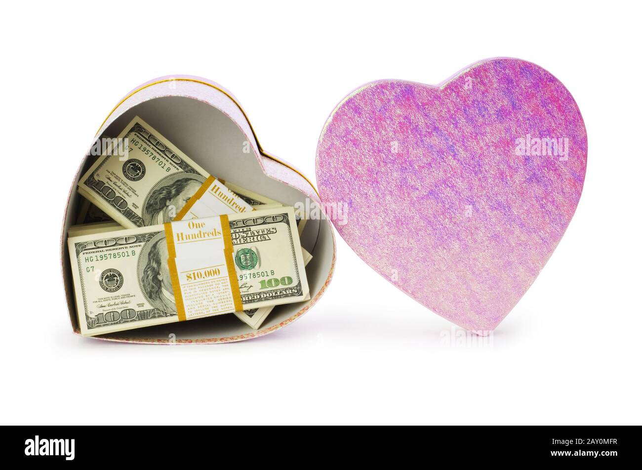 100 dollar bill hundred box Cut Out Stock Images & Pictures - Alamy