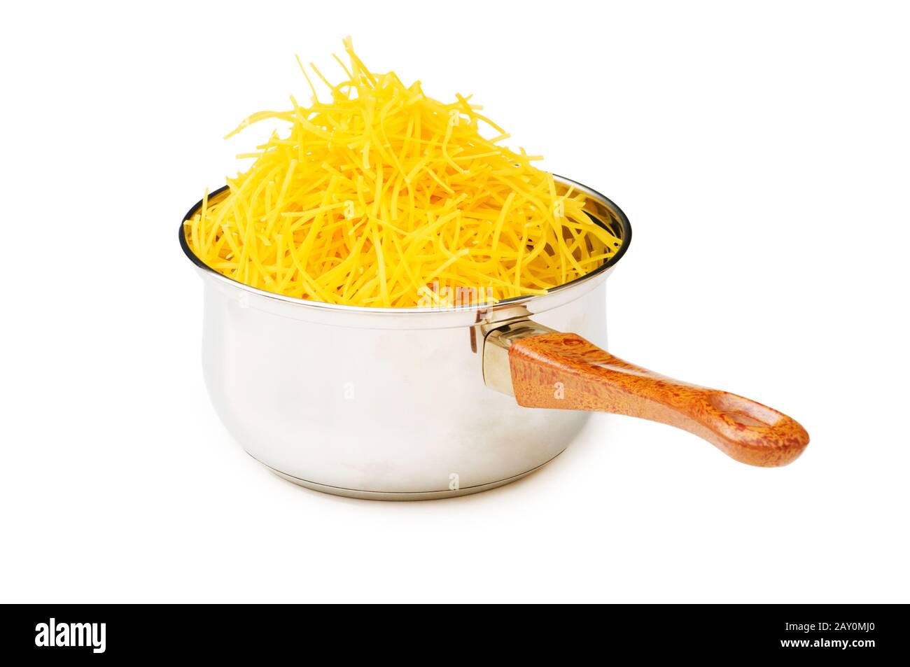 Spaghetti pot isolated on the white background Stock Photo - Alamy