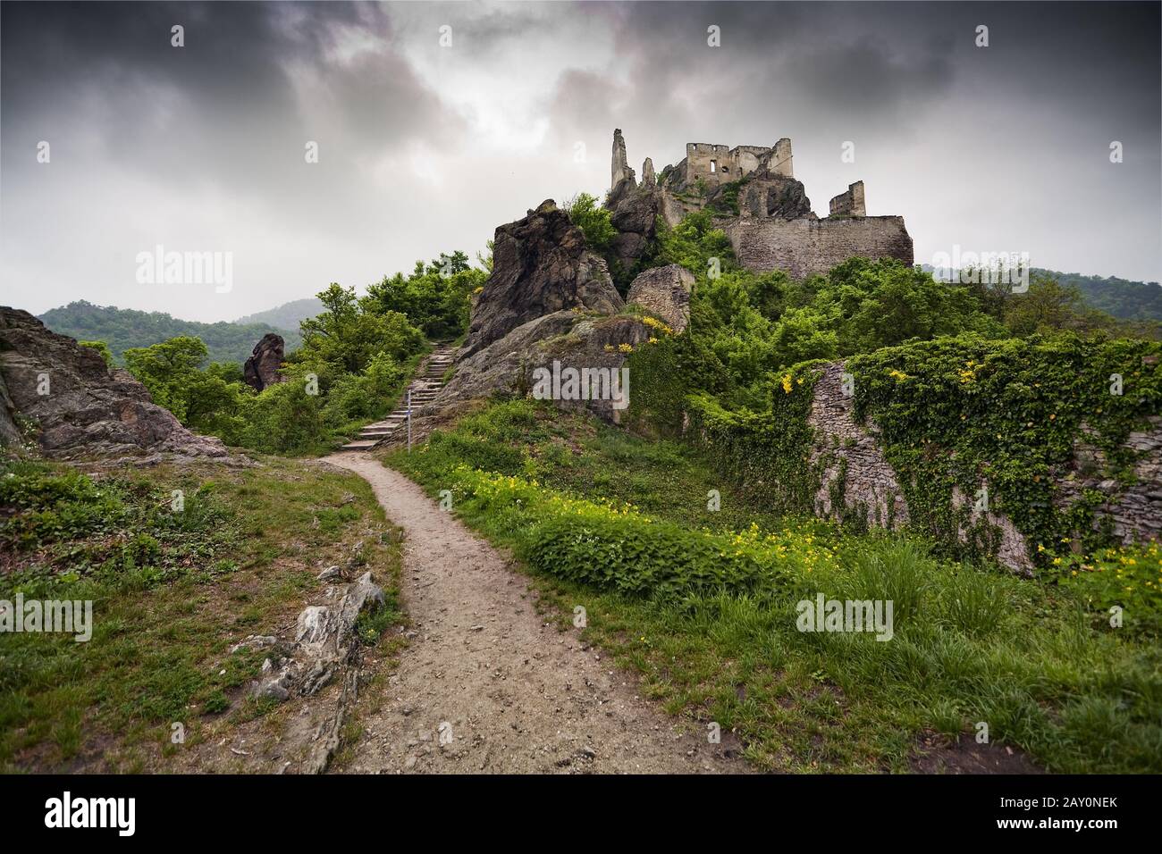 Ruin Dürnstein, Wachau, Niederösterrech, Austria, Europe / ruin ...
