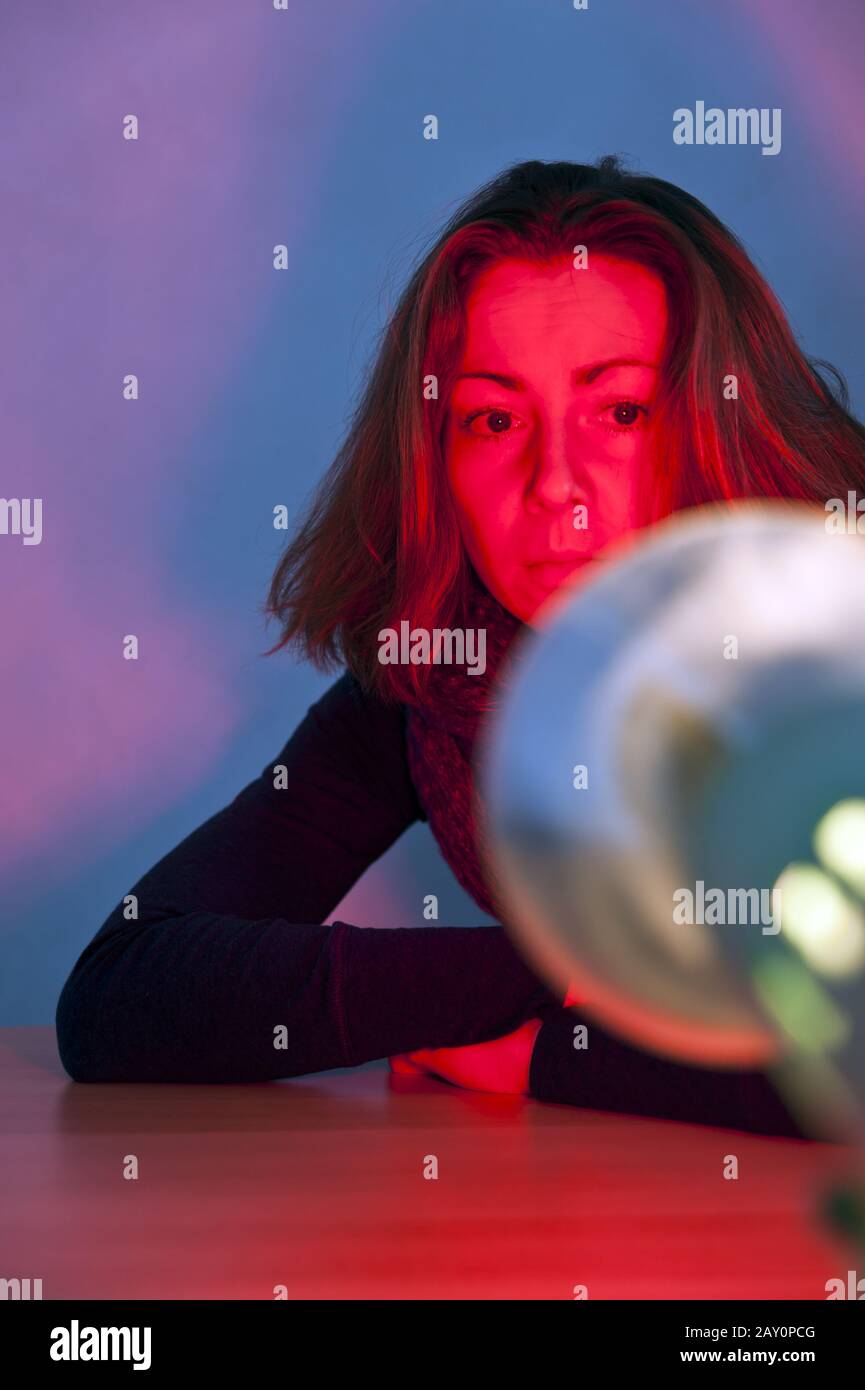 Irradiation with red light Stock Photo - Alamy