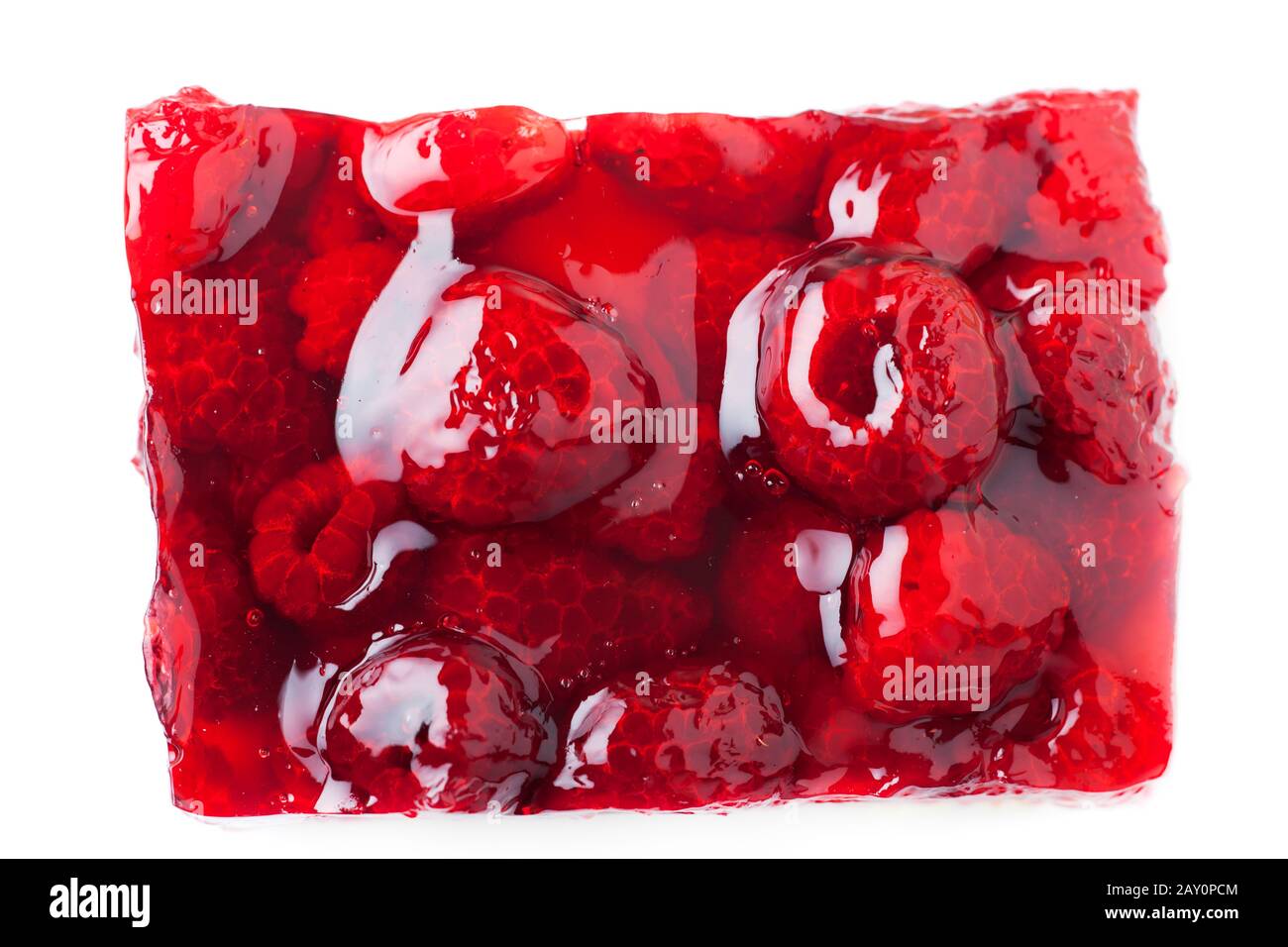 Raspberry cake from above Stock Photo - Alamy