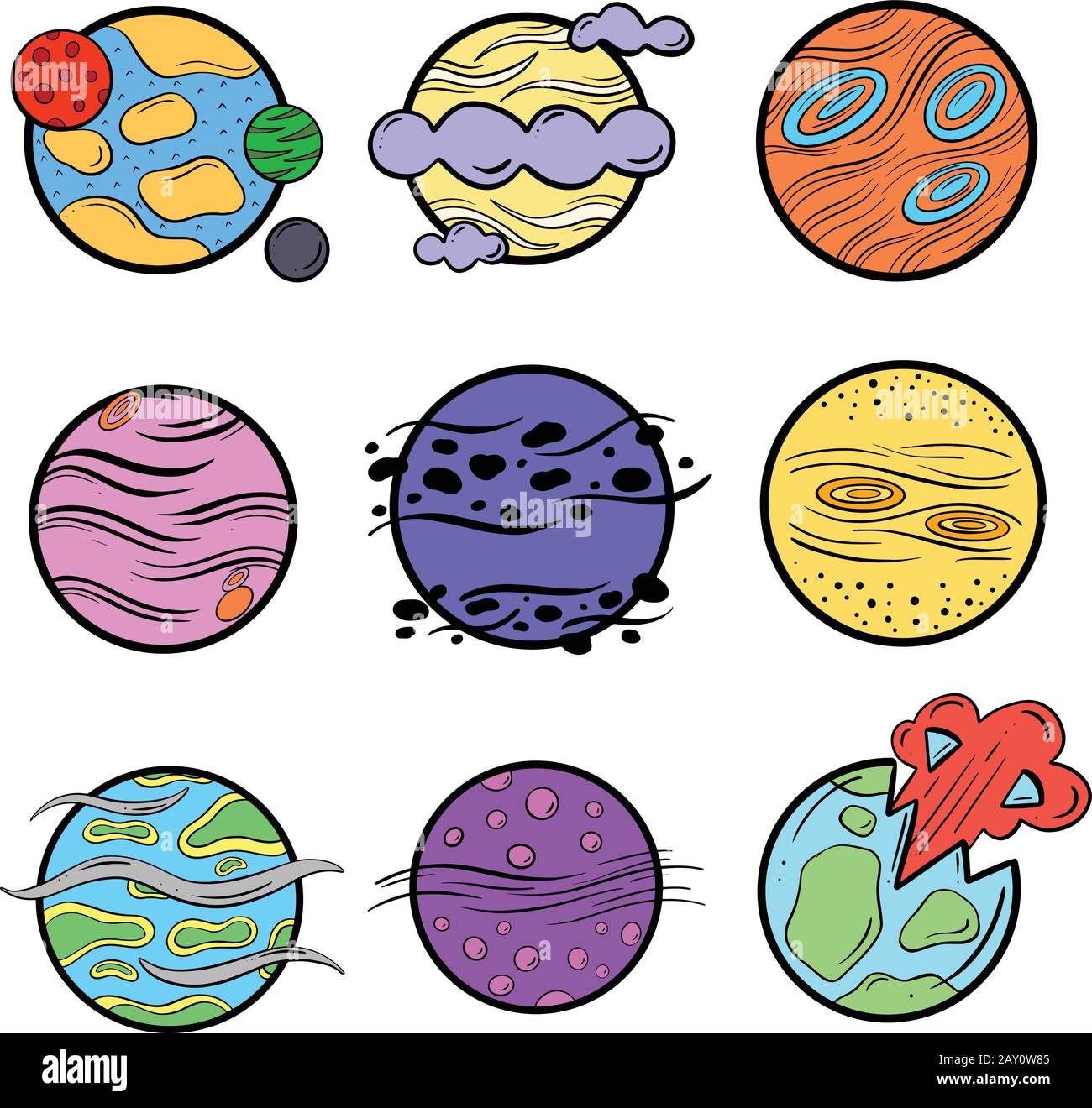 Drawings Of Planets Animation