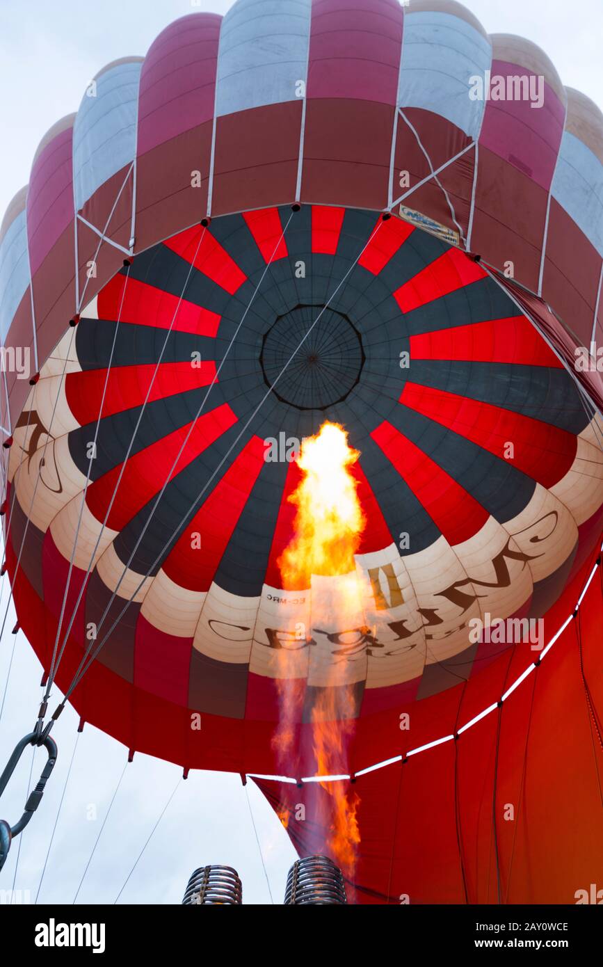 Arcoiris hot-air balloon, La Rioja, Spain, Europe Stock Photo - Alamy