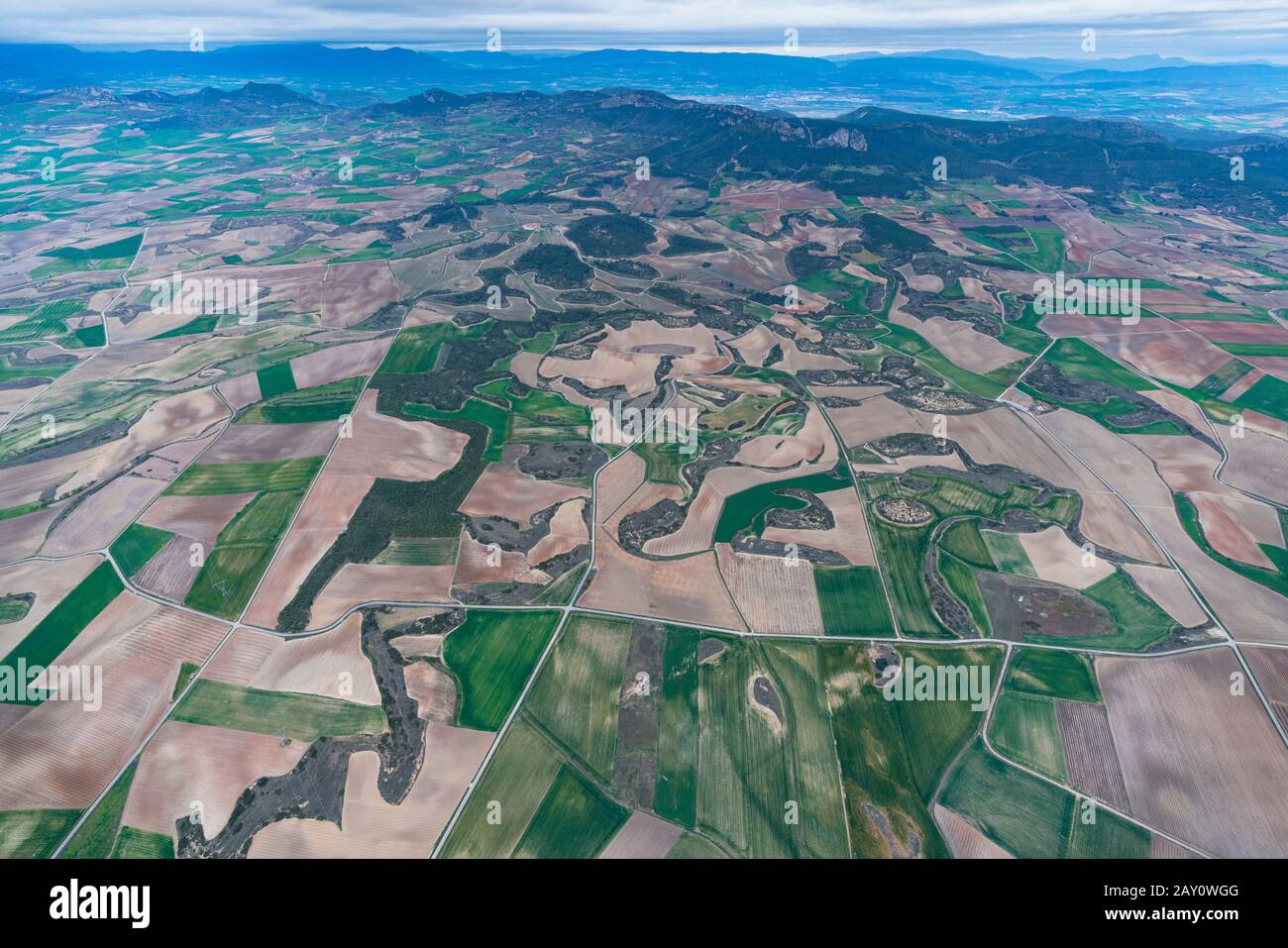 Agricultural landscape, La Rioja, Spain, Europe Stock Photo - Alamy