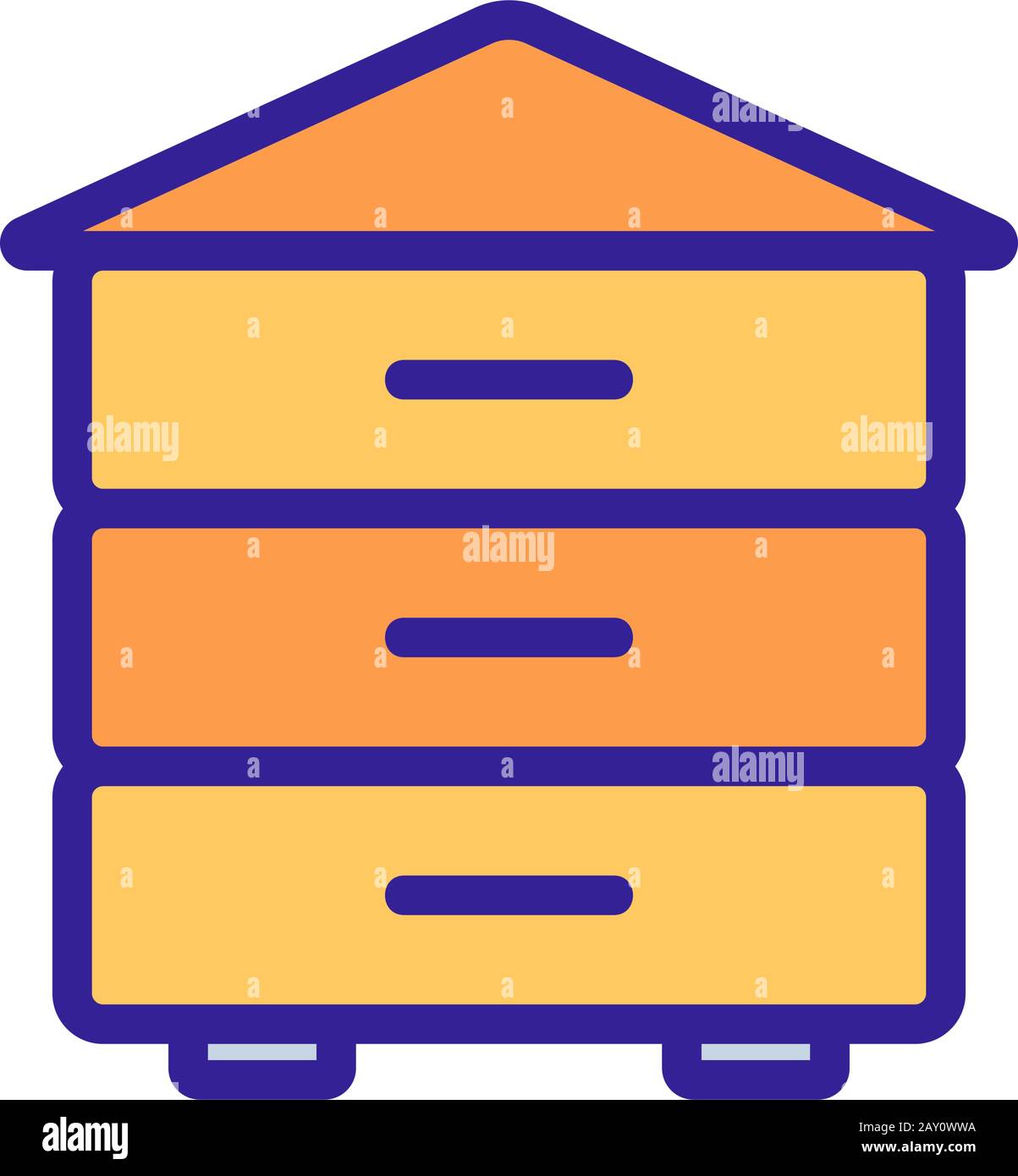 Hive icon vector. Isolated contour symbol illustration Stock Vector ...