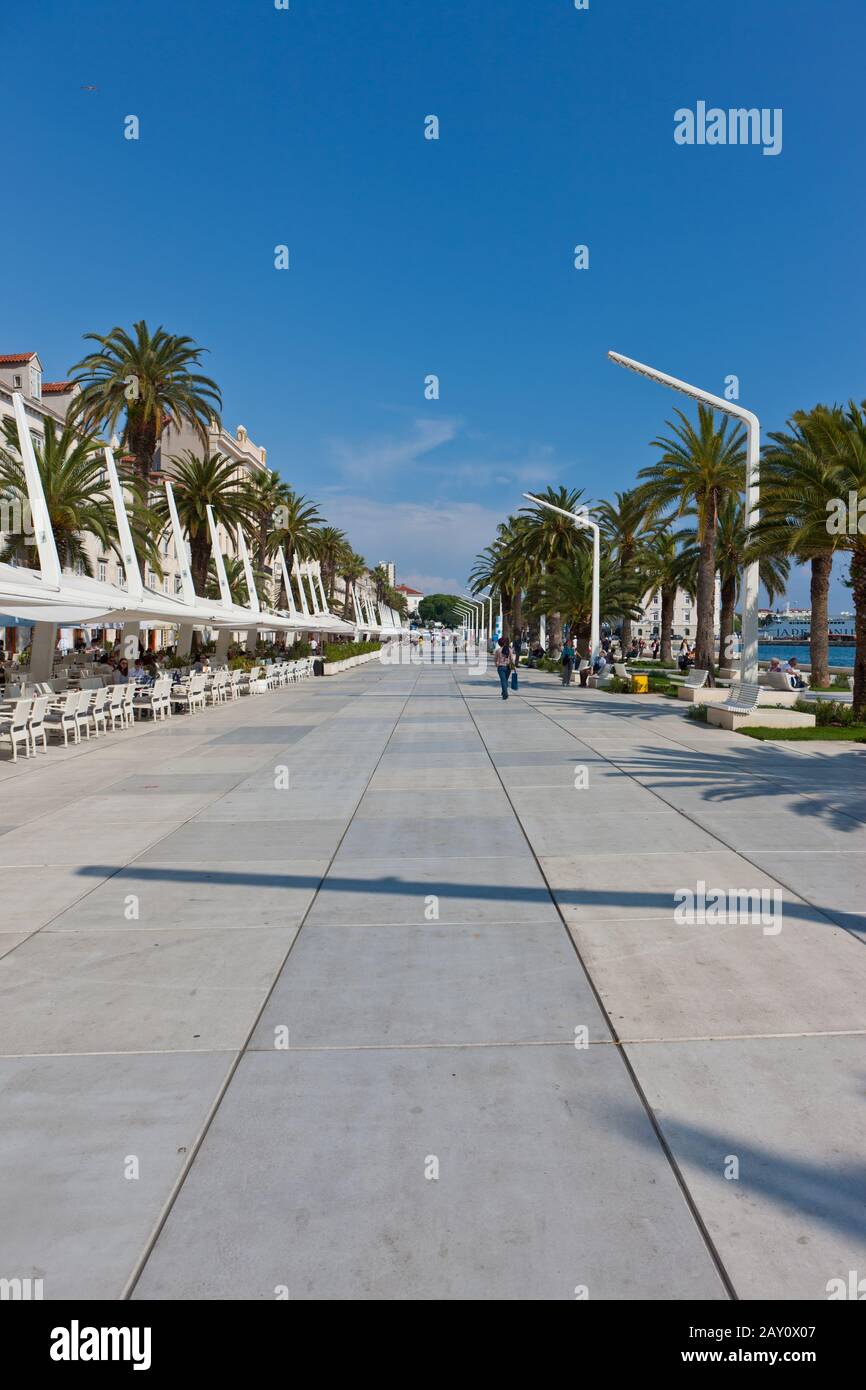 Riva promenade at the port of Split Stock Photo - Alamy