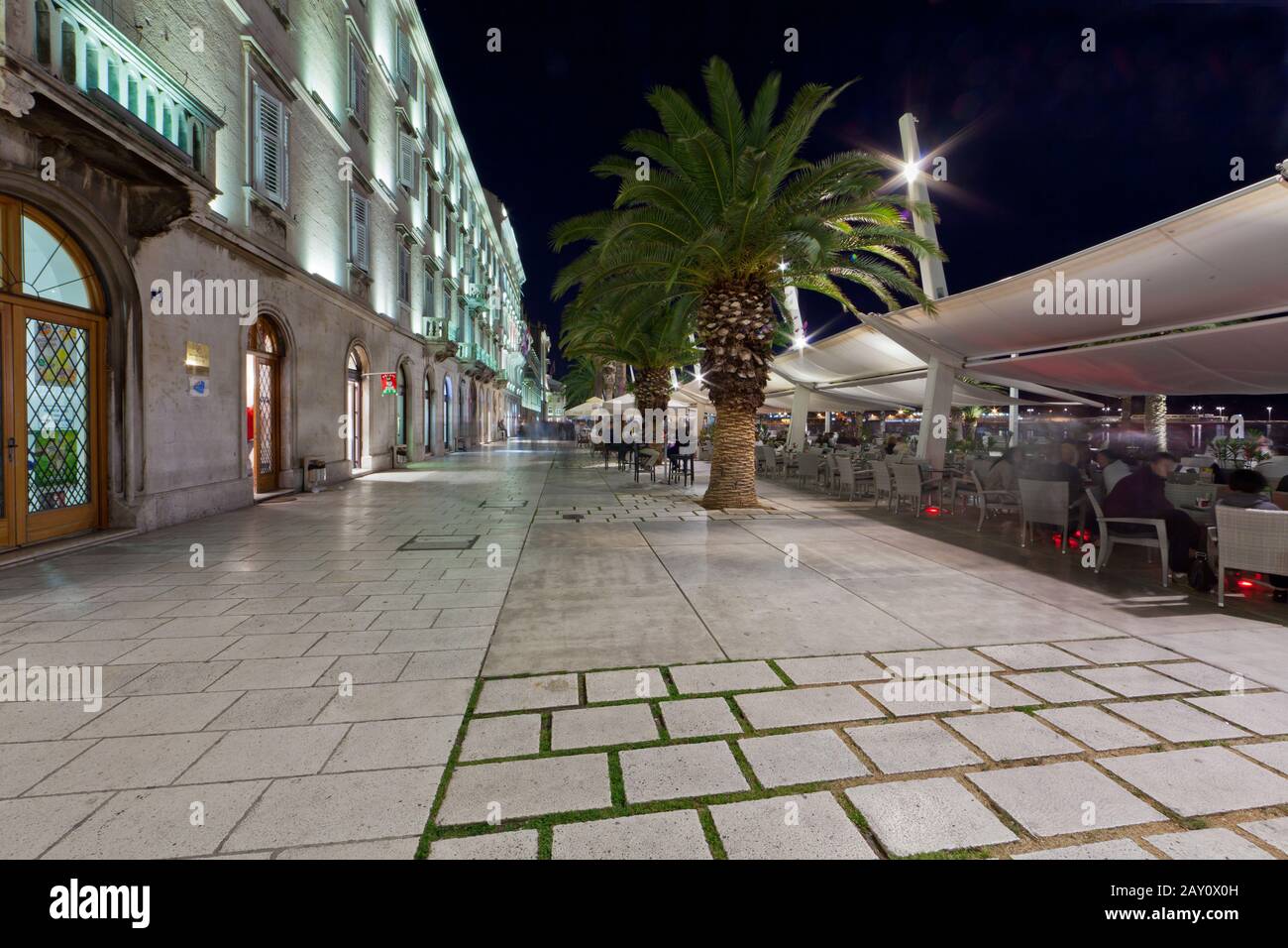 Riva promenade at the port of Split Stock Photo - Alamy
