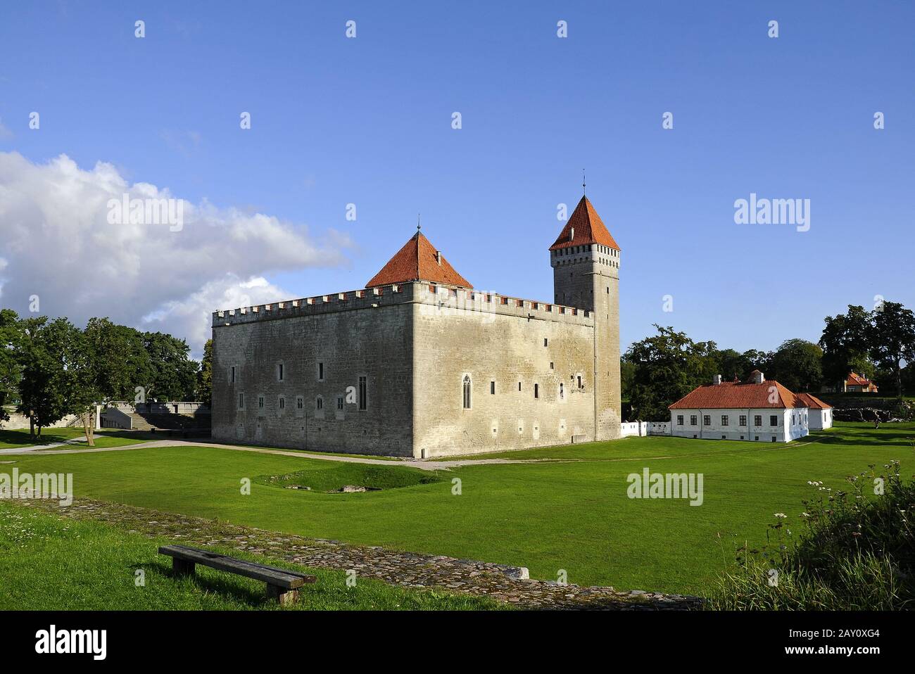 Bishop's castle on the island of Saaremaa, Estonia Stock Photo - Alamy