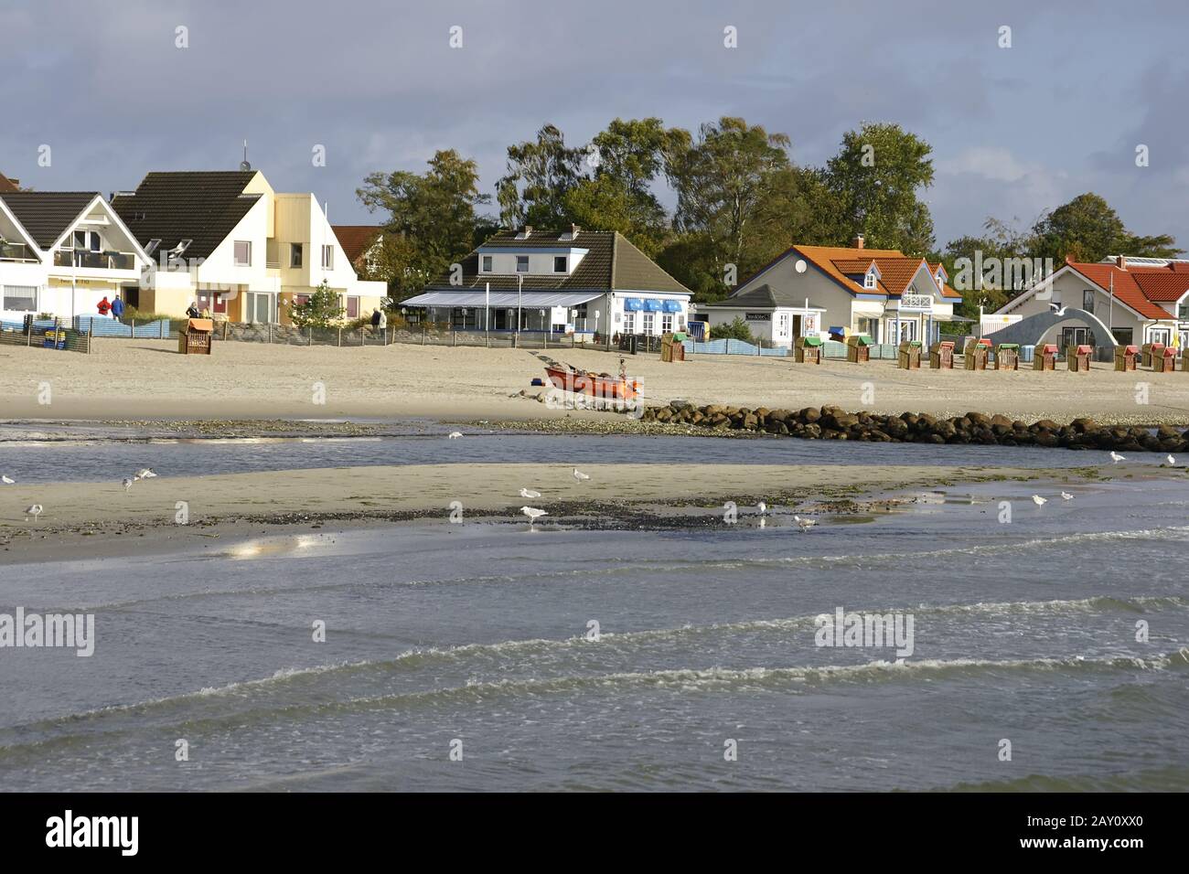 Beach and Promenade in Kellenhusen, baltic sea, Ge Stock Photo - Alamy