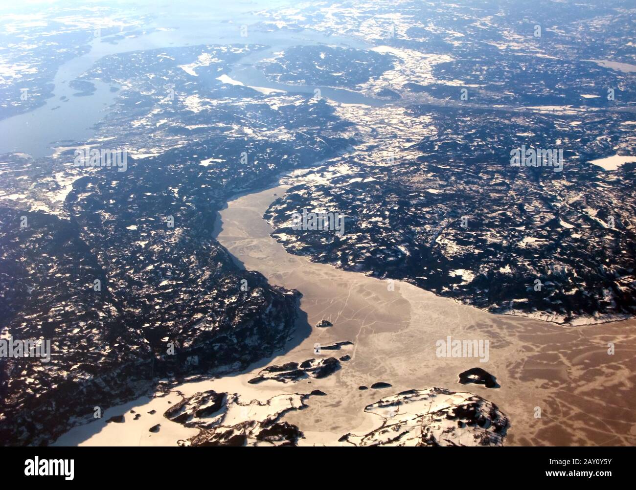 Aerial fiord hi-res stock photography and images - Alamy