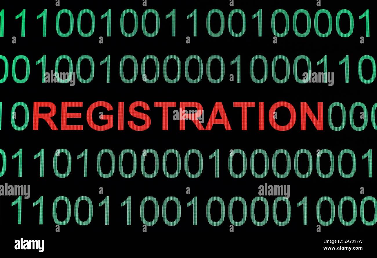 Digital registration hi-res stock photography and images - Alamy