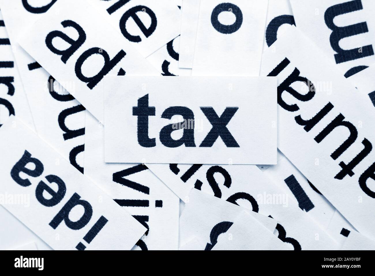 Tax word cloud Stock Photo - Alamy
