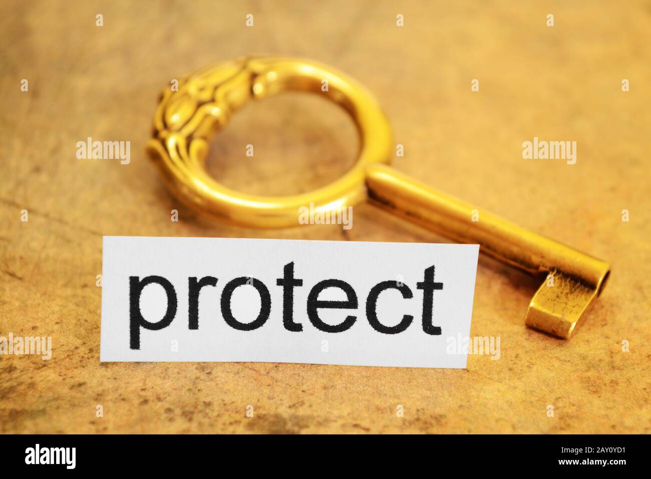 Protect and key concept Stock Photo - Alamy