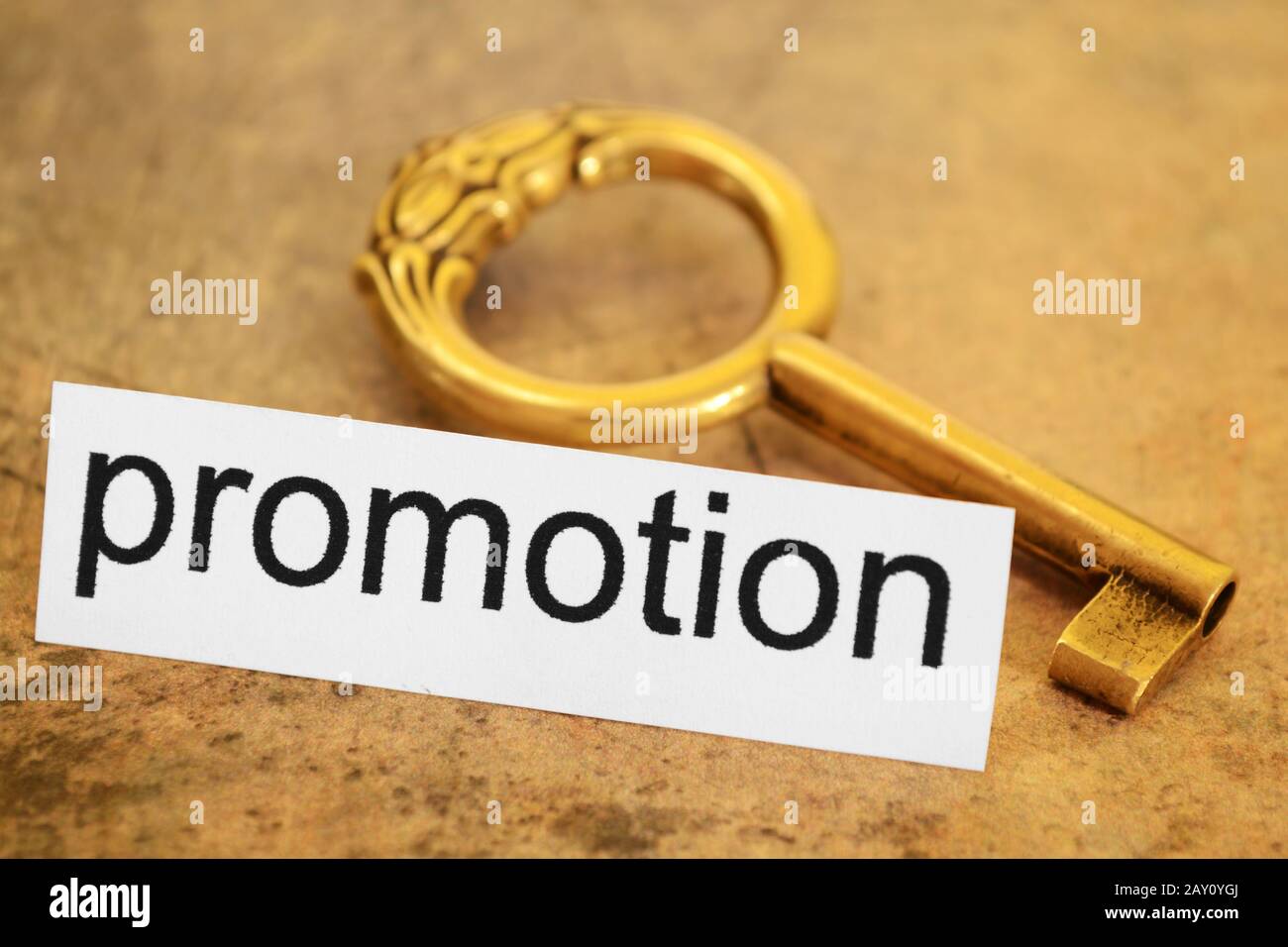 Promotion and key concept Stock Photo - Alamy