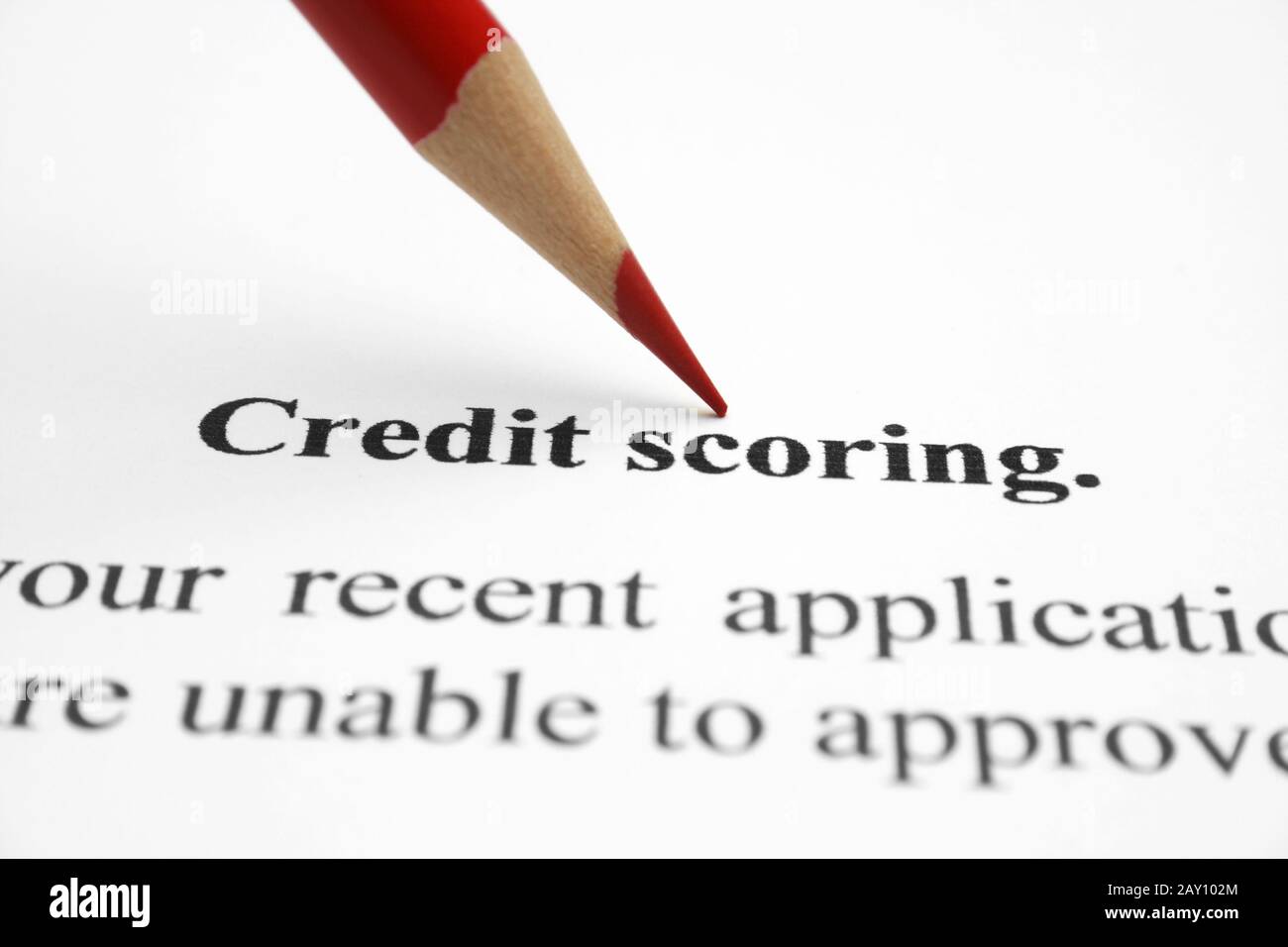 Credit score rating chart hi-res stock photography and images - Alamy