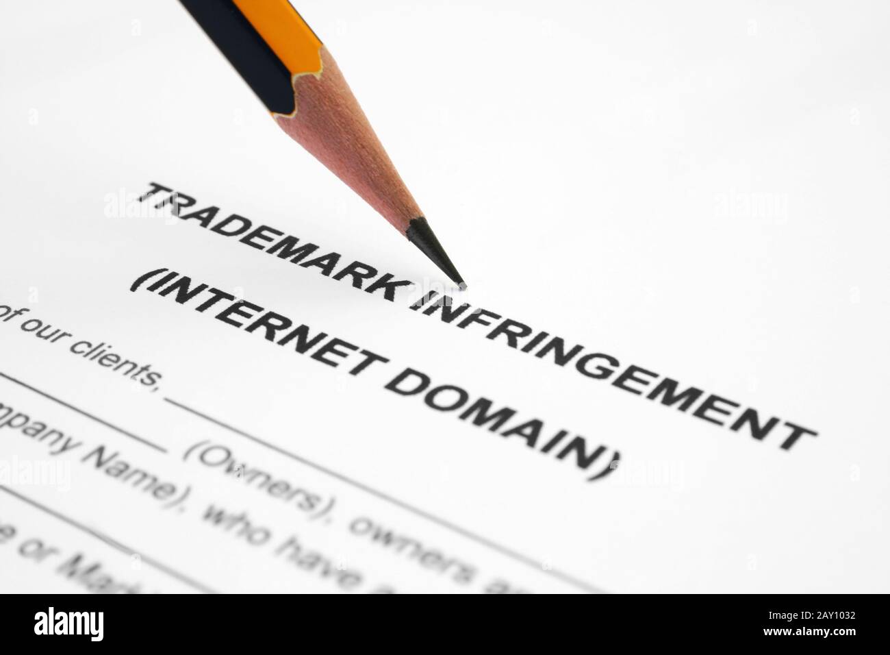 Infringement hi-res stock photography and images - Alamy