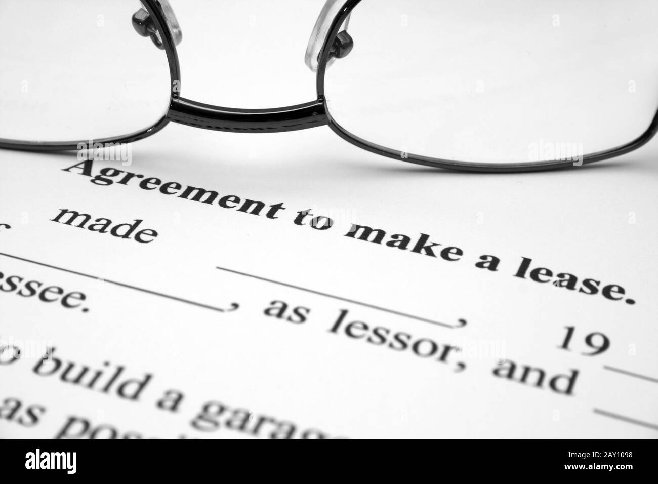 Lease and rental Black and White Stock Photos & Images - Alamy