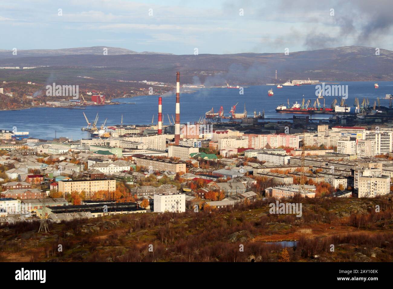 Aerial view murmansk russia hi-res stock photography and images - Alamy