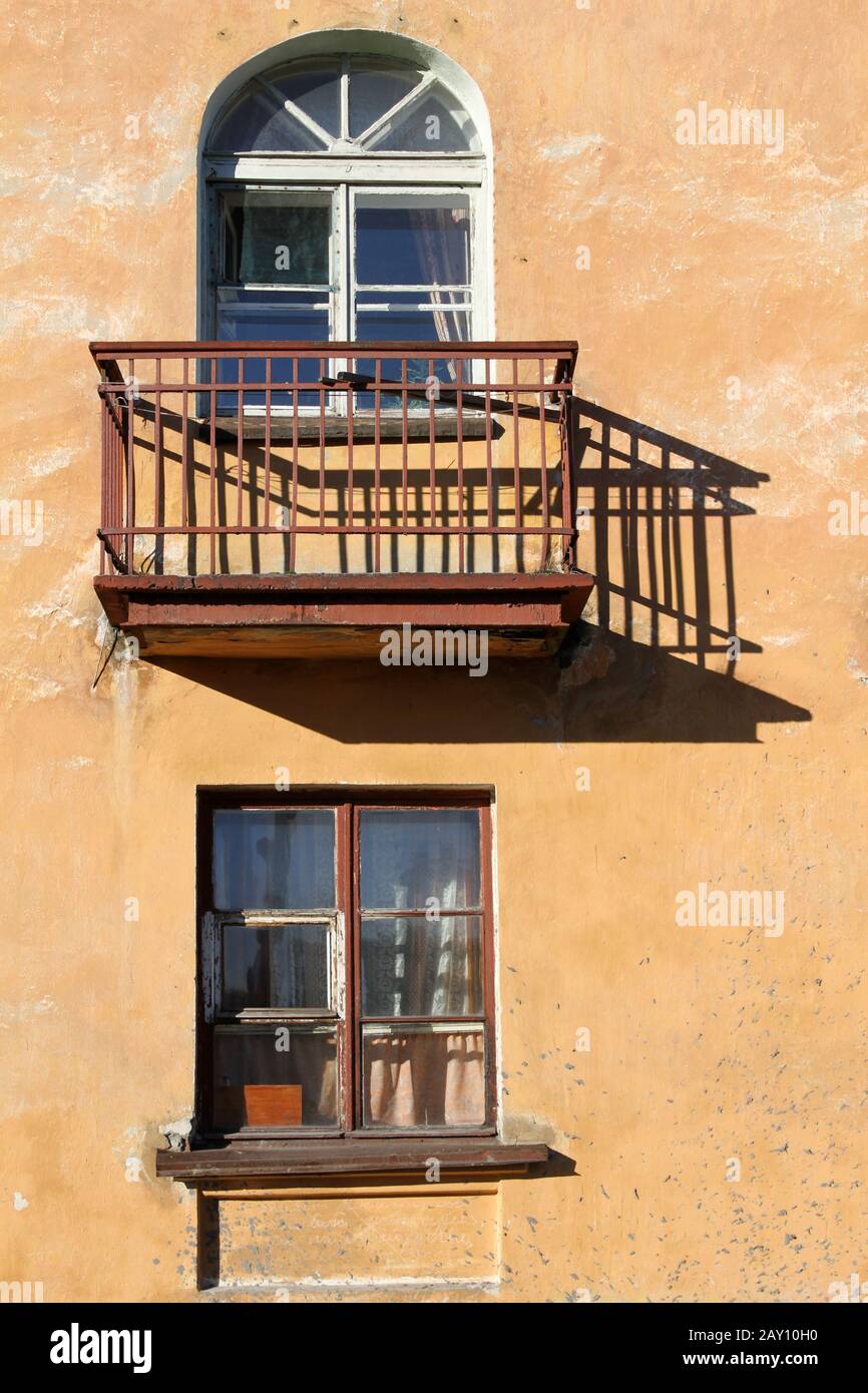 Windows on the wall Stock Photo - Alamy