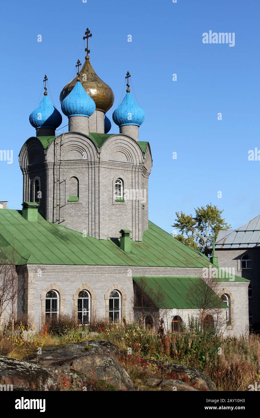 New russian church Stock Photo - Alamy