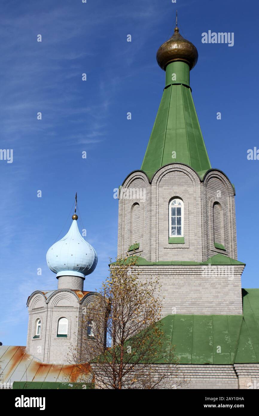 New russian church Stock Photo - Alamy