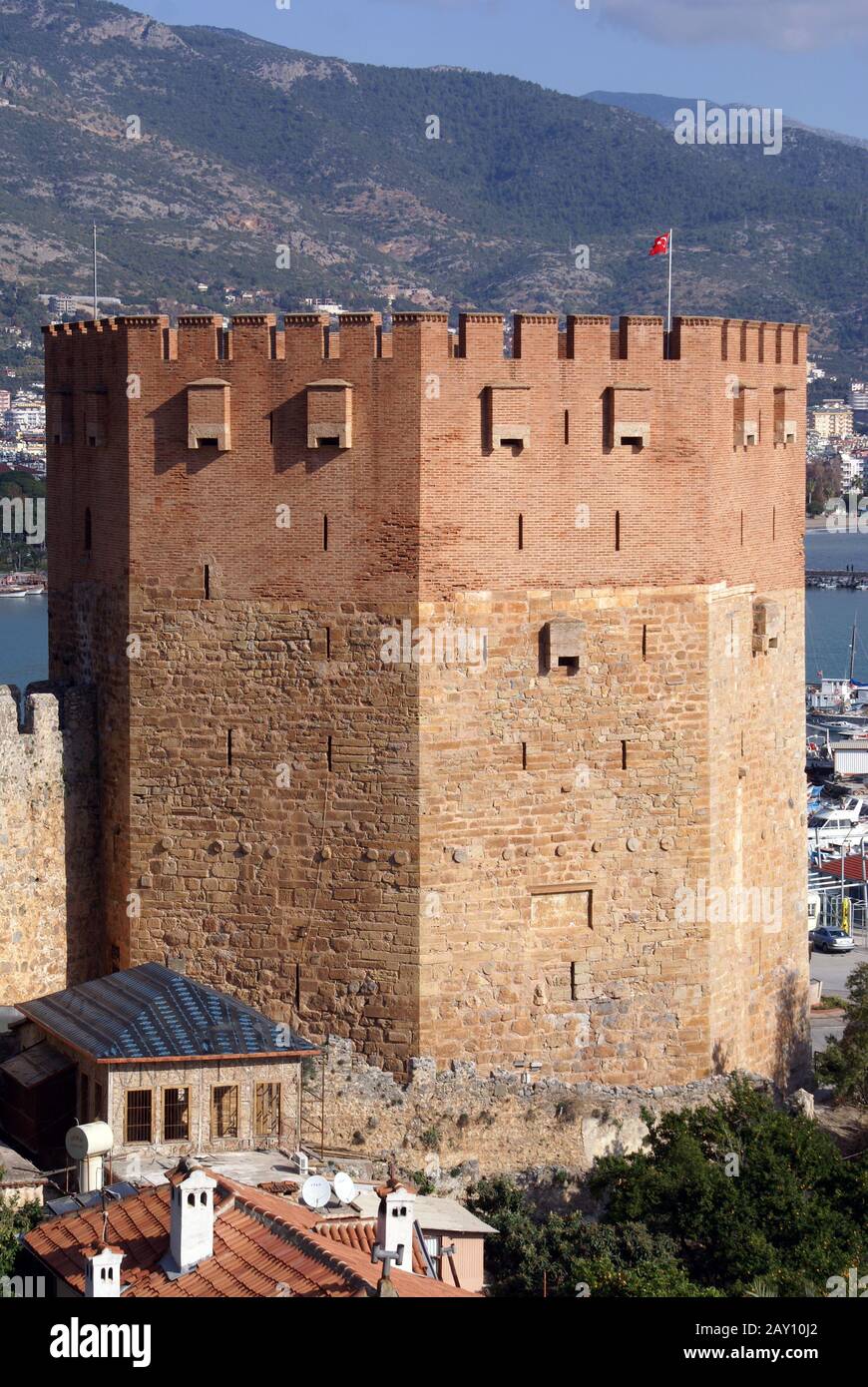 Red tower ruins fortress hi-res stock photography and images - Alamy