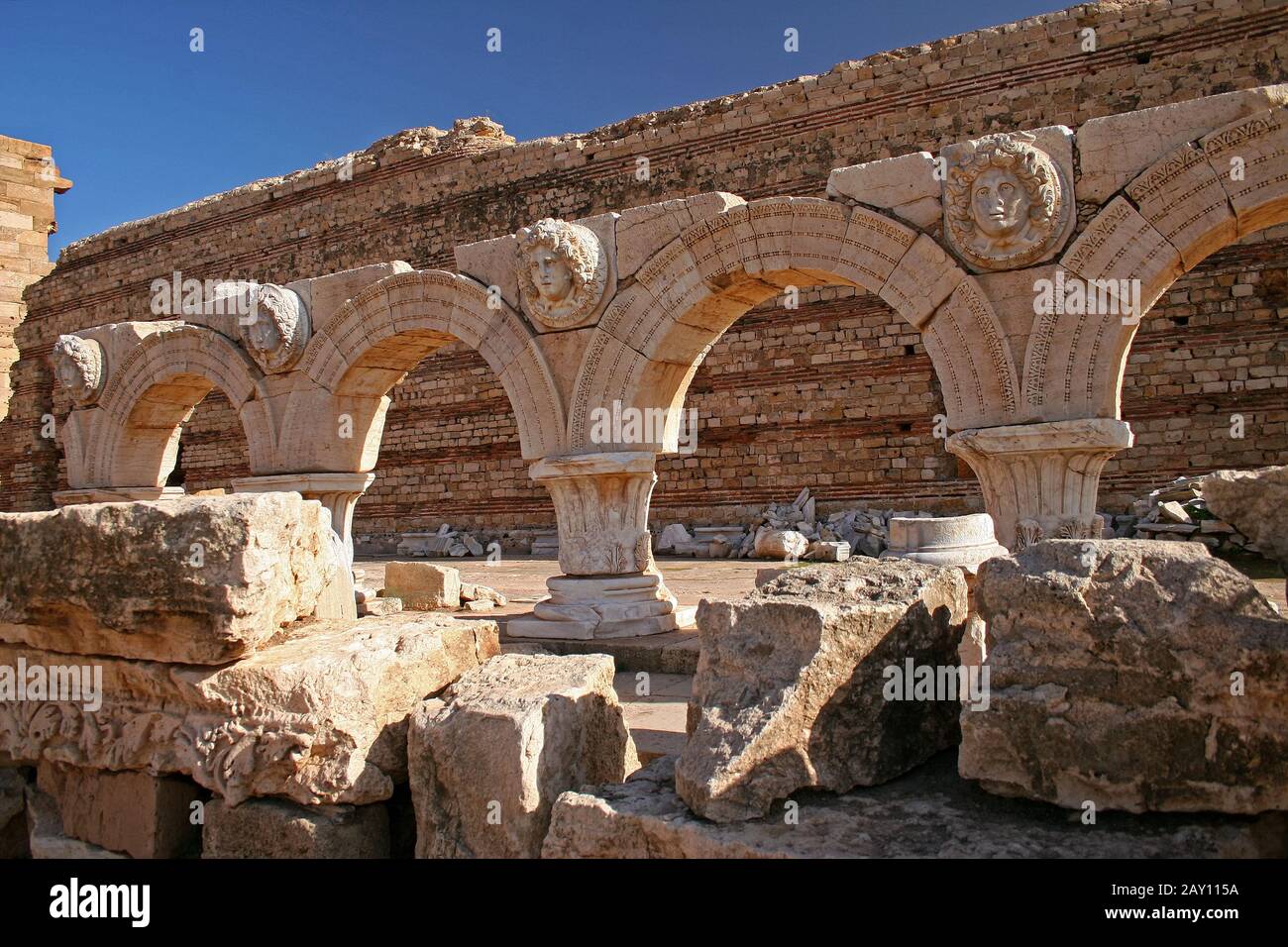 Leptis Magna, Libya Stock Photo - Alamy