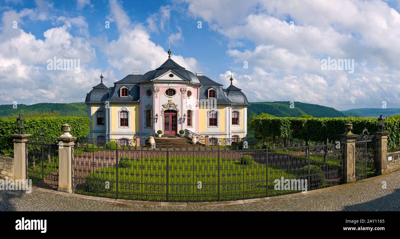 Rococo castle of the Dornburger castles Stock Photo - Alamy