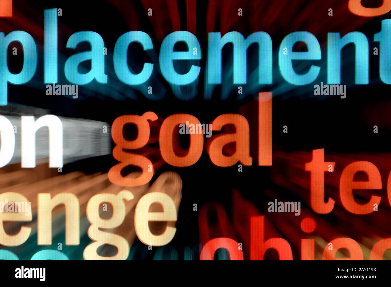 Goal - monitor screen Stock Photo - Alamy