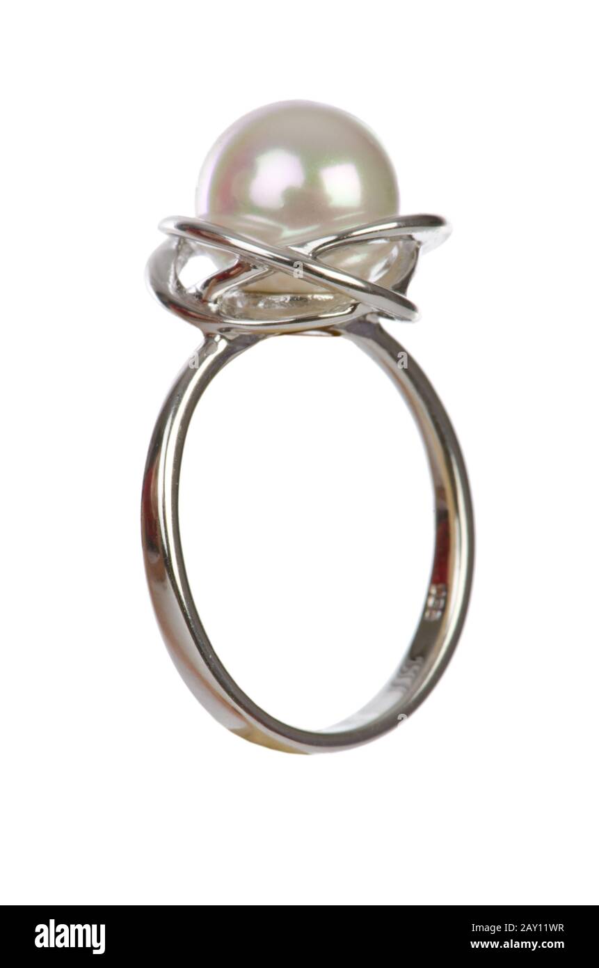 Ring isolated on white background Stock Photo - Alamy