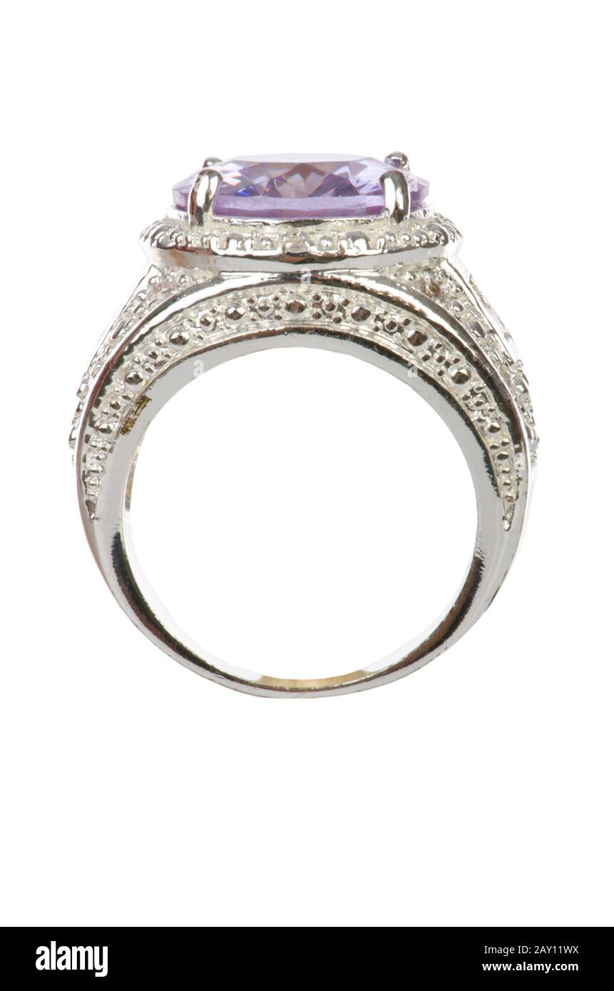 Ring isolated on white background Stock Photo - Alamy