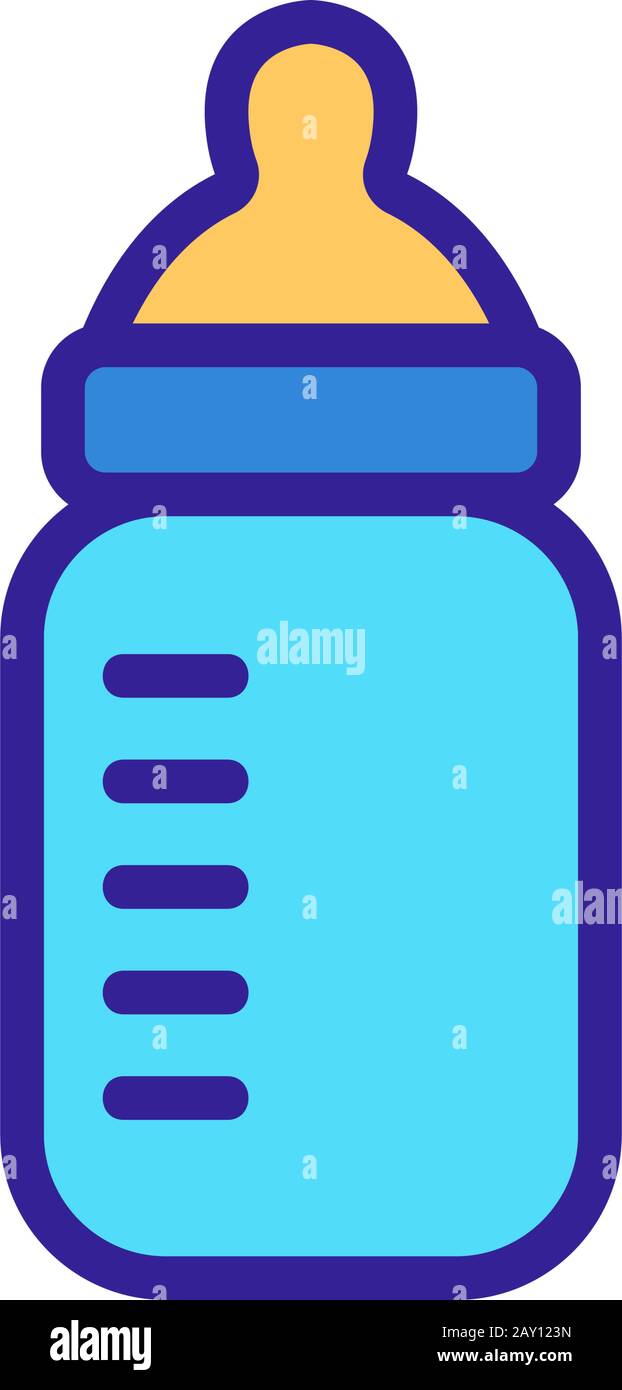 Feeding baby icon vector. Isolated contour symbol illustration Stock ...