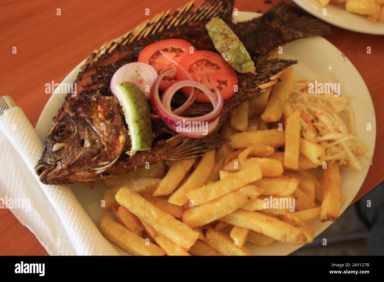 A traditional tasty festive dish in Uganda on the shores of Lake ...
