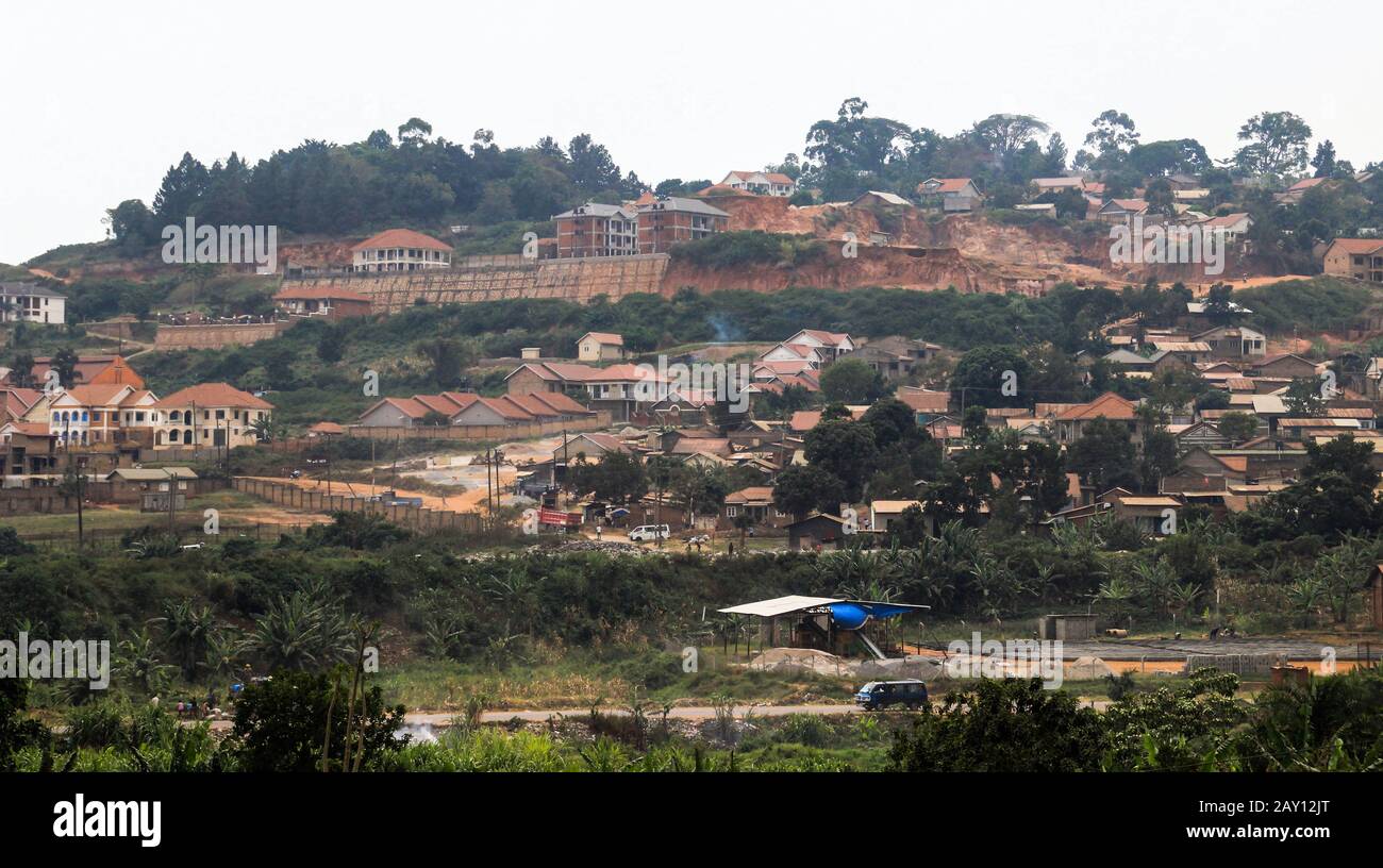 Kampala, Uganda - February 10, 2016: panorama of the capital city of ...