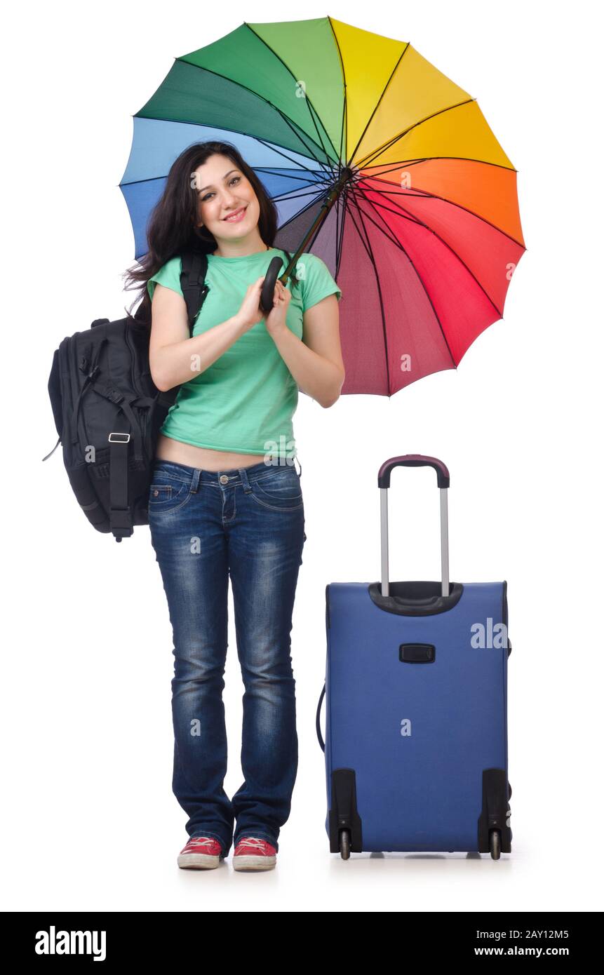 Girl preparing for her summer vacation Stock Photo - Alamy