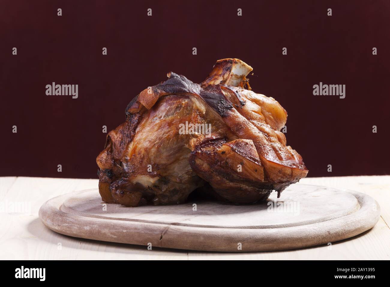 Grilled knuckle of pork Stock Photo - Alamy