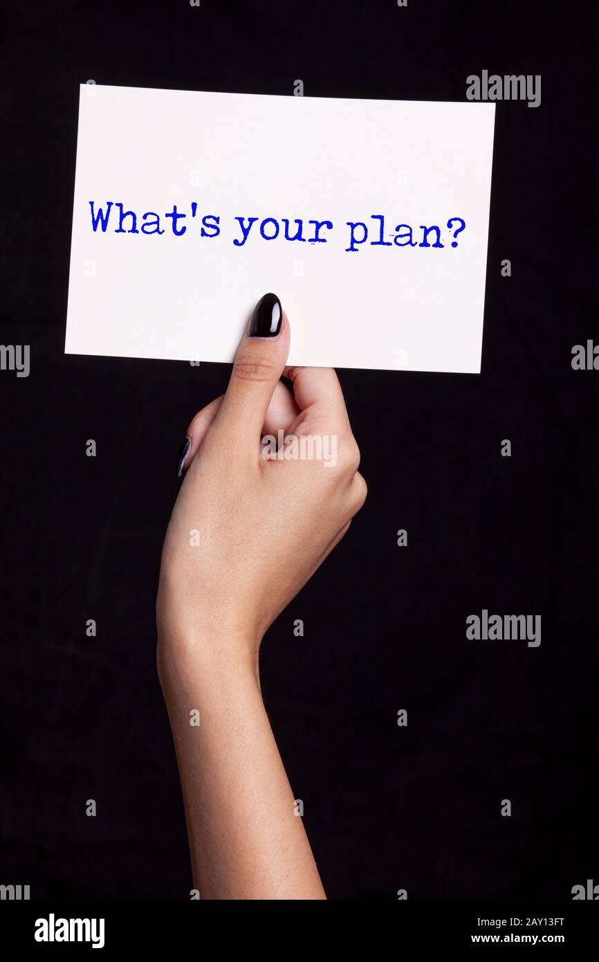 Plan card hi-res stock photography and images - Alamy