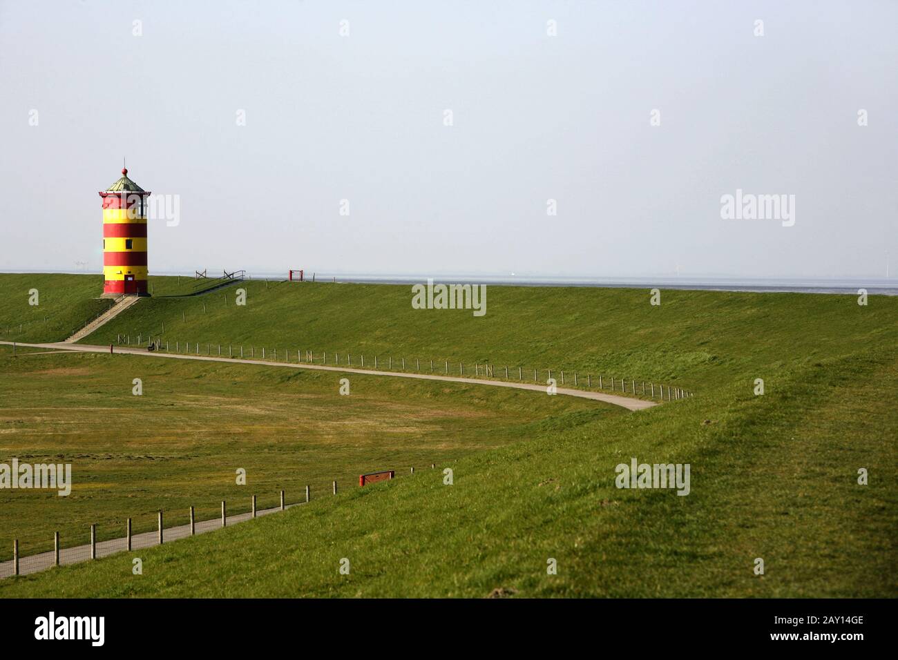 old lighthouse at Krummhörn-Pilsum Stock Photo - Alamy