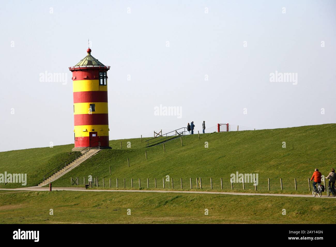 old lighthouse at Krummhörn-Pilsum Stock Photo - Alamy