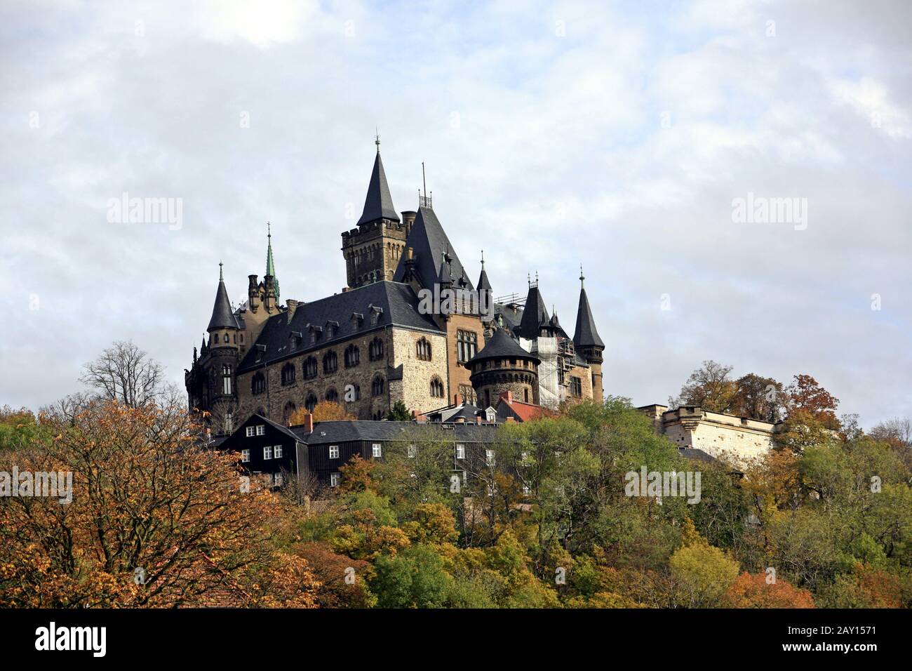 Wernigerode Castle in the Harz Mountains Stock Photo - Alamy