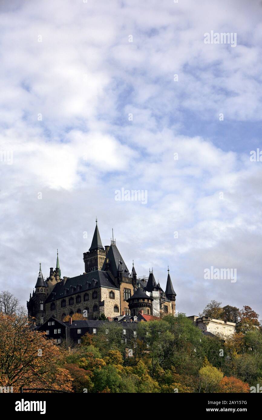 Wernigerode Castle in the Harz Mountains Stock Photo - Alamy