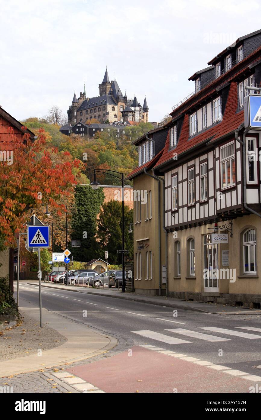 Wernigerode Castle in the Harz Mountains Stock Photo - Alamy