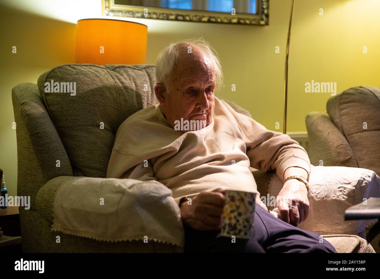 Married old age pensioners both in their 80's living together in their ...