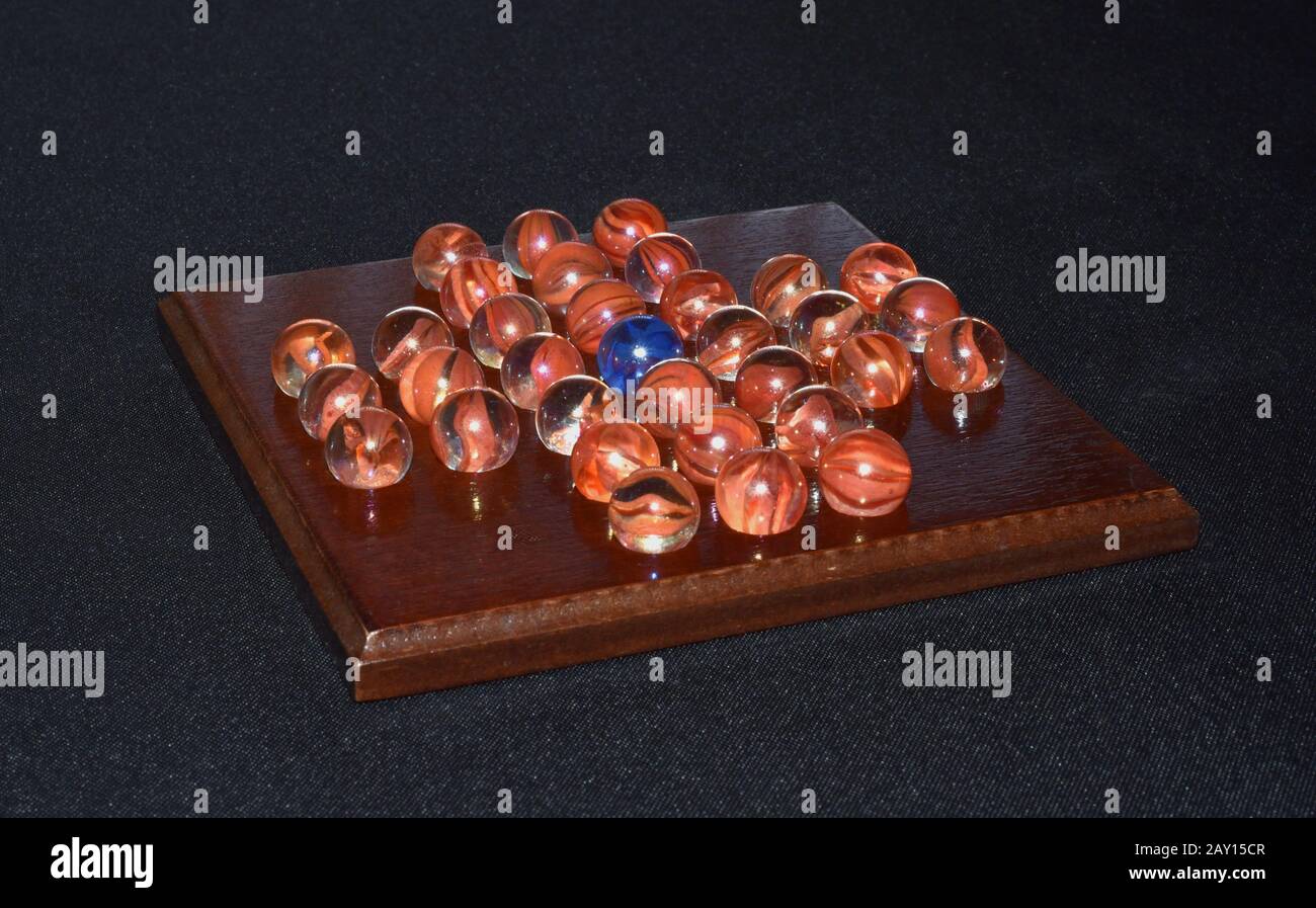 Solitaire marbles hi-res stock photography and images - Alamy