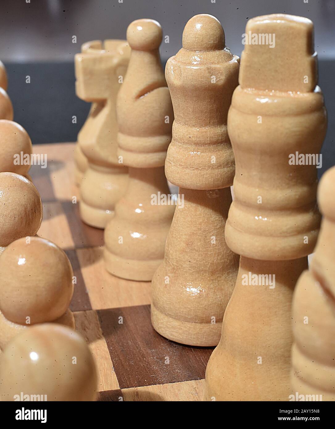 chess pieces on a board Stock Photo - Alamy