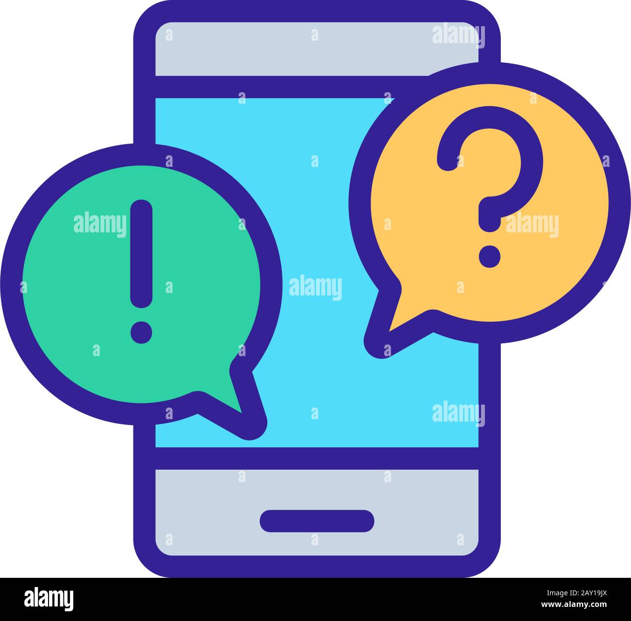 Help the icon vector. Isolated contour symbol illustration Stock Vector ...