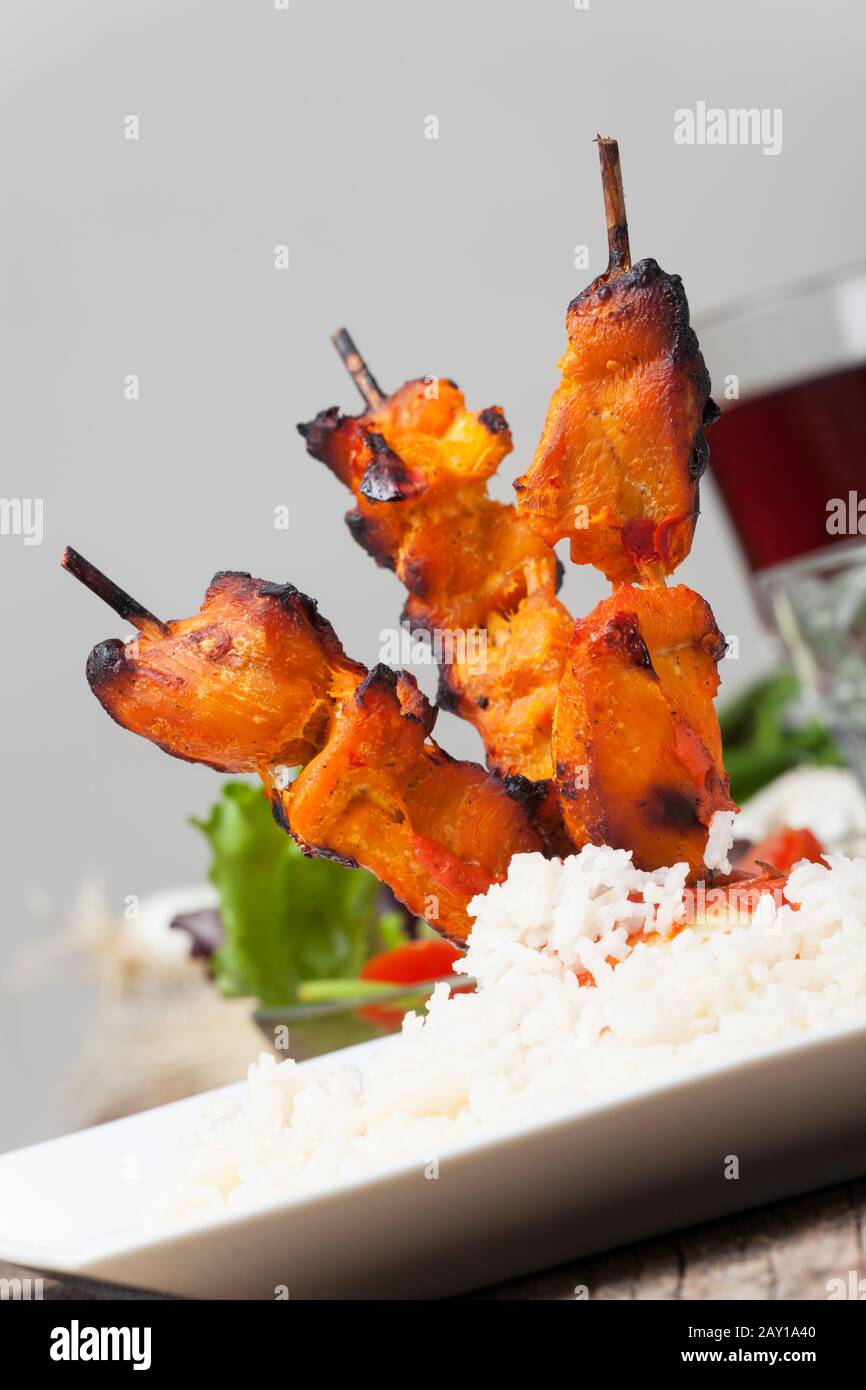 indian Tandoori Grilled Chicken Stock Photo - Alamy