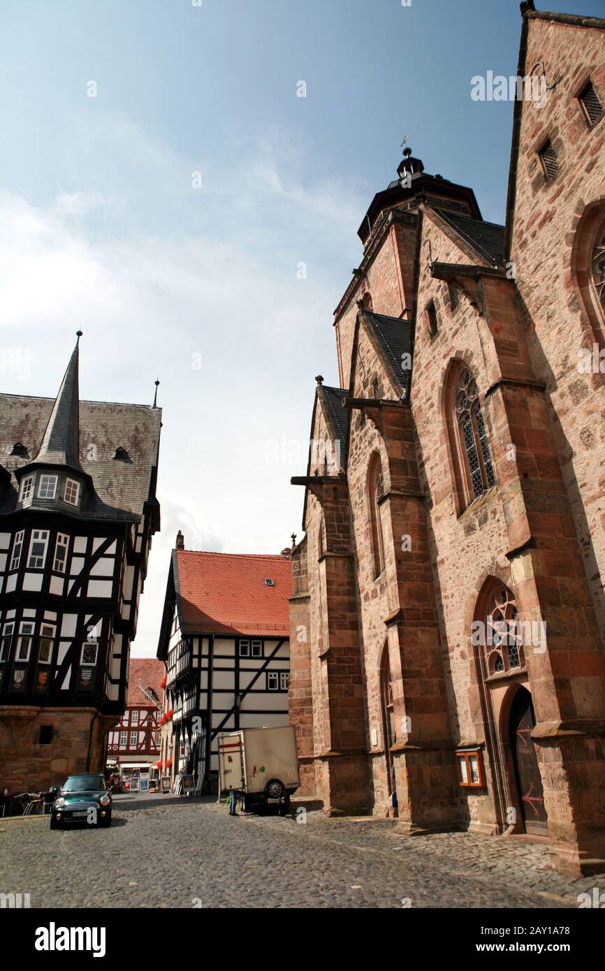 Historic town hall and Walpurgiskirche church Stock Photo - Alamy